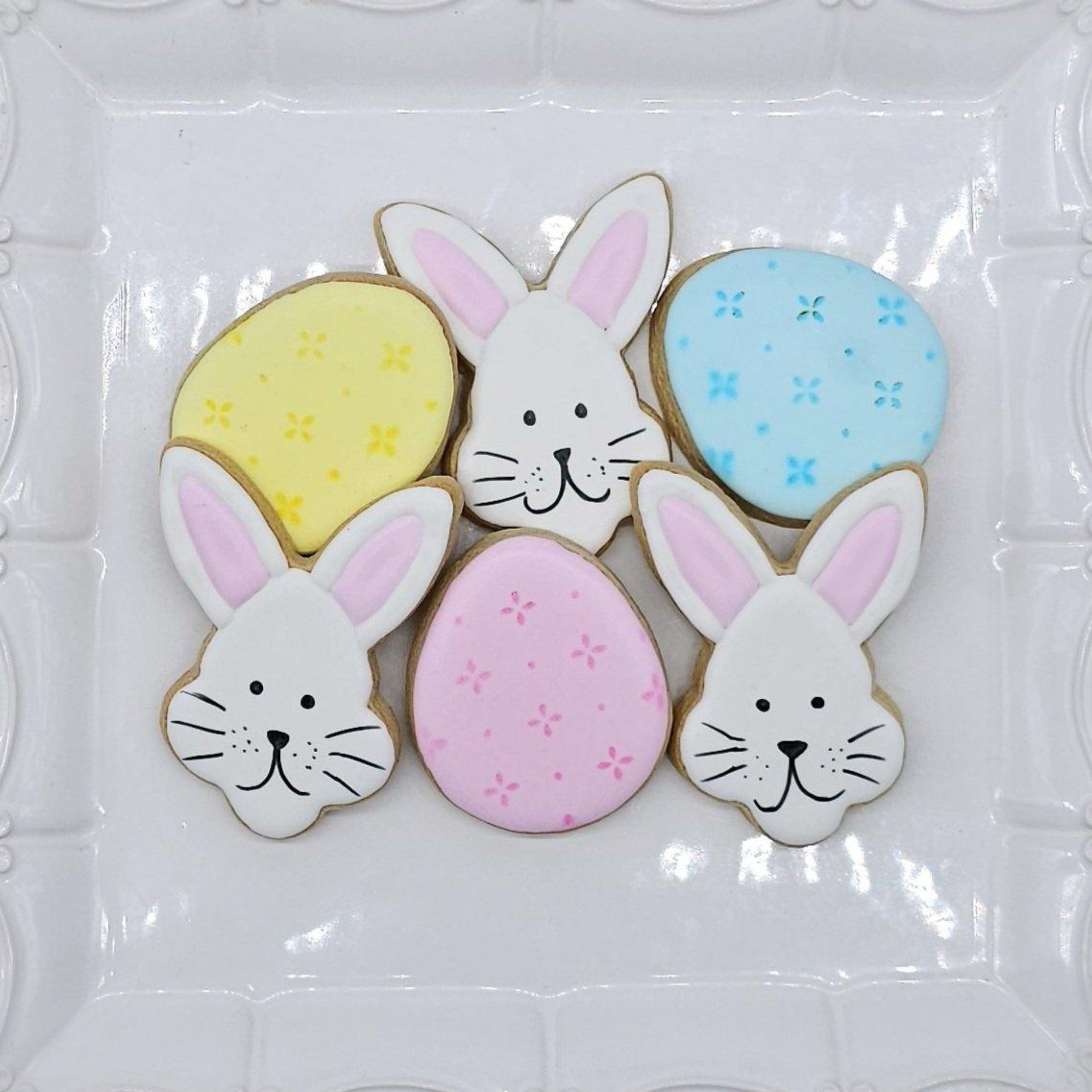 Easter Bunny Decorated Cookies | Cakebuds Bakery